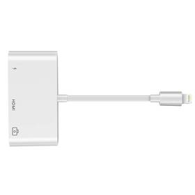 Redukce COTECi 3v1 Lightning/HDMI, USB, Lightning (33007) bílá | DATART